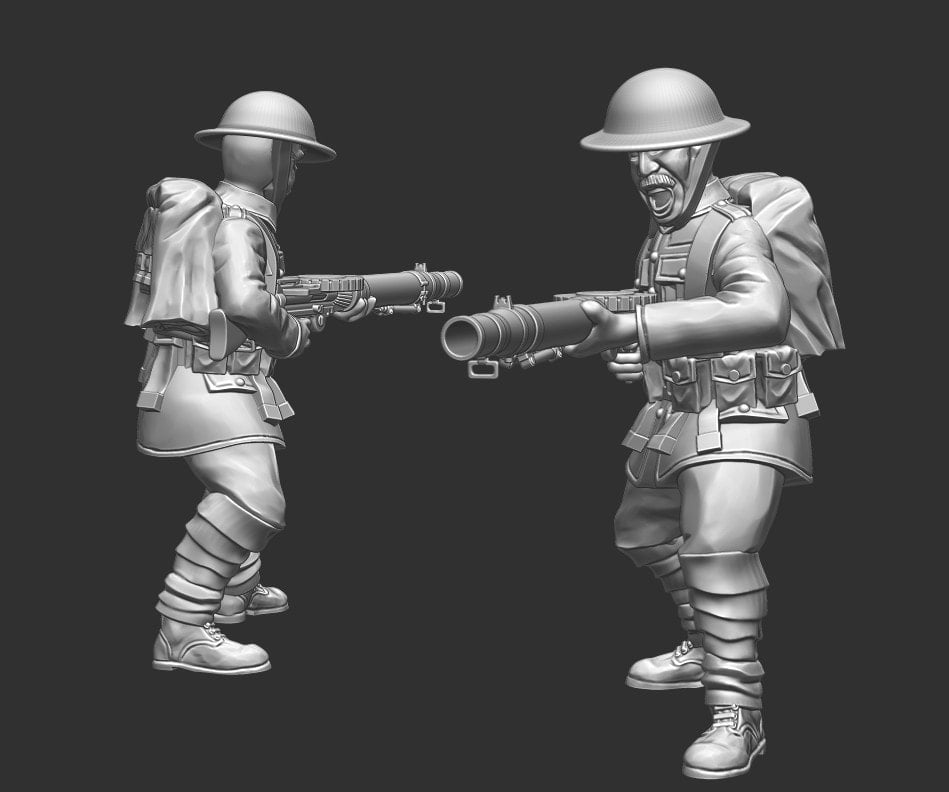 British Lewis Gunner by Scoutsout1914 - Wargaming3D