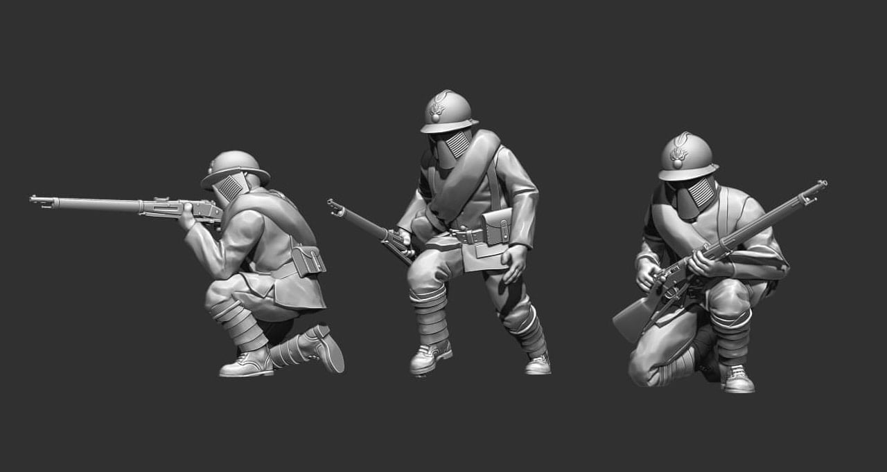 French Raiding Patrol by Scoutsout1914 - Wargaming3D