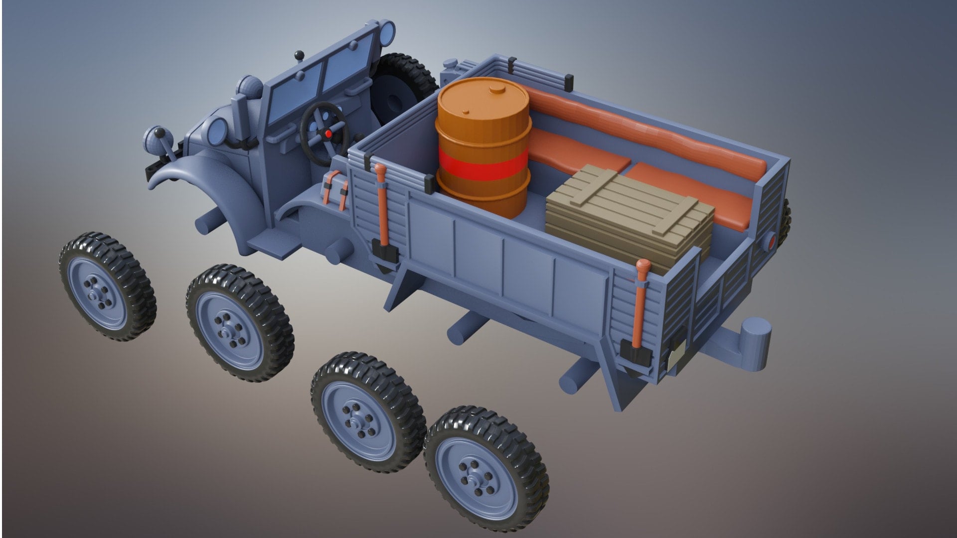 Krupp Protze 6x4 Truck (Germany, WW2) by Wargame3D - Wargaming3D