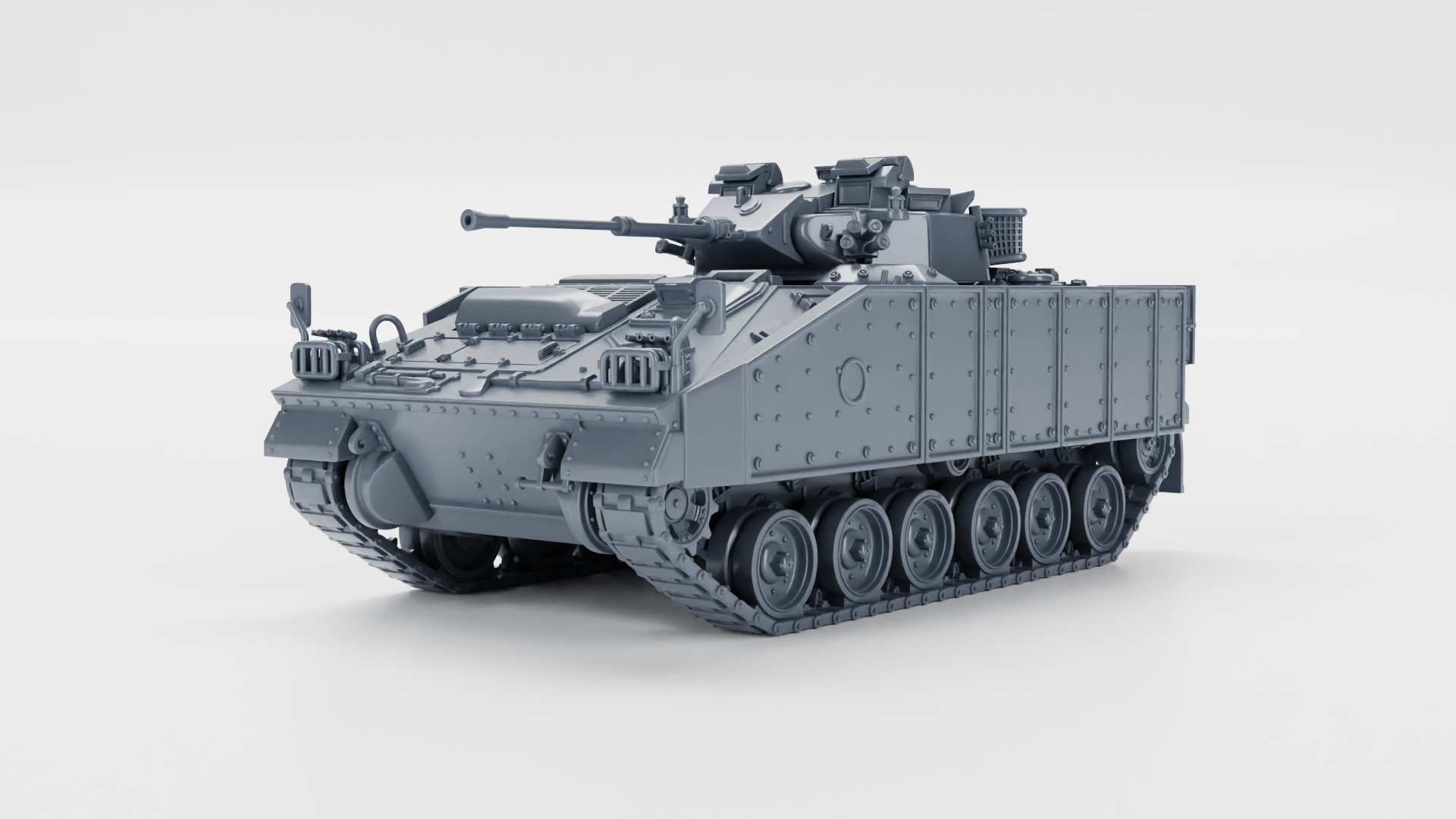 Warrior FV-510 IFV (UK, Cold war) (1:56 and 1:100 scale) by Wargame3D ...