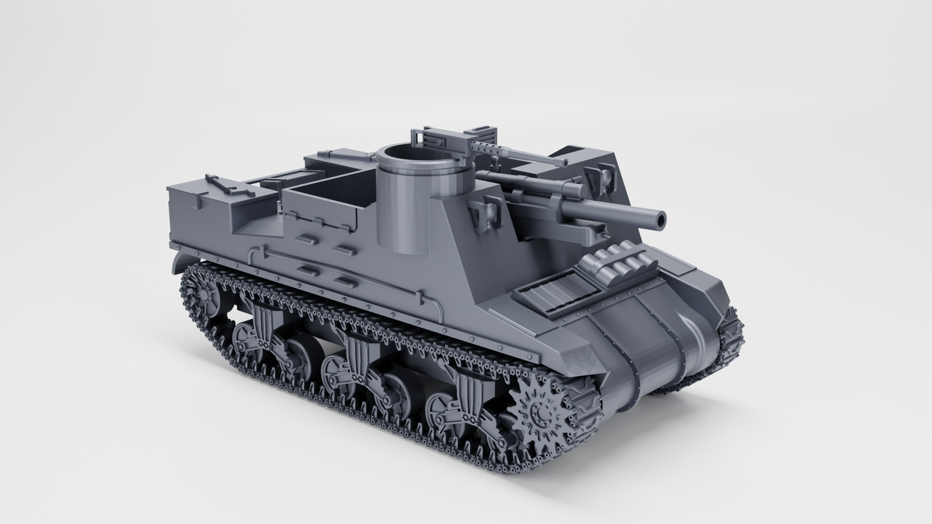 M7B1 Priest 105mm HMC (US, WW2) by Wargame3D - Wargaming3D
