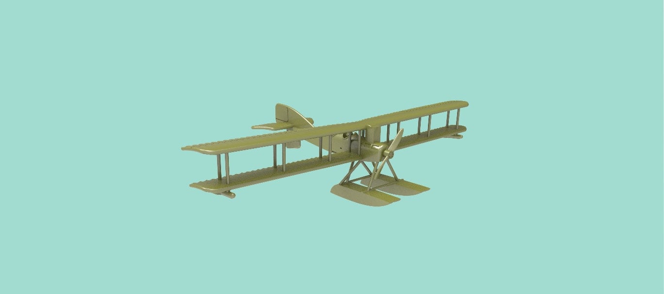 SEAPLANE Short Type 184 (WW1, British Empire) by Wargame3D - Wargaming3D