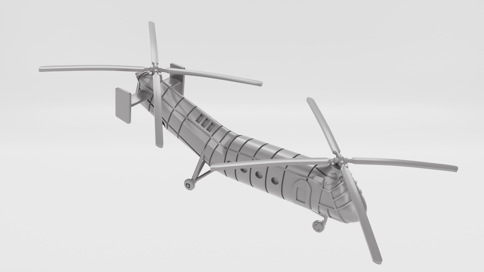 Helicopter Piasecki H-21 Shawnee (Vietnam war) by Wargame3D - Wargaming3D