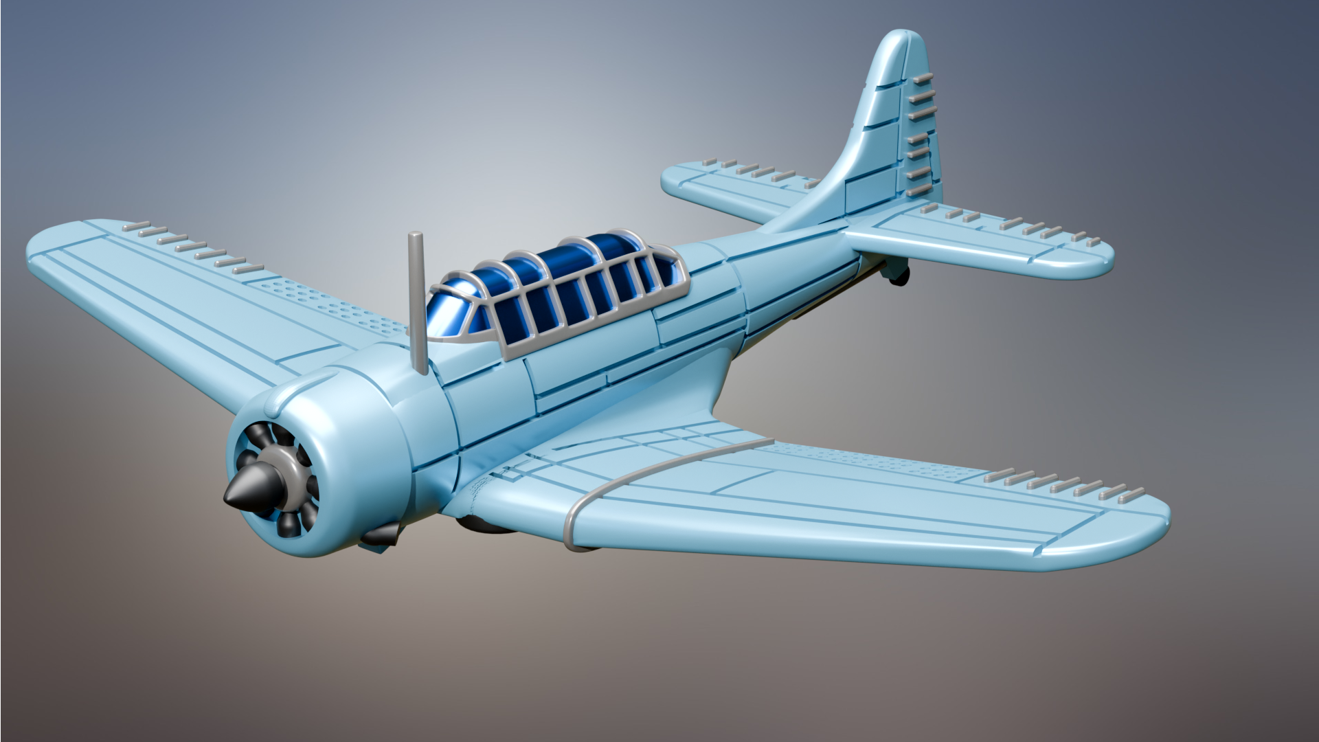 Douglas SBD Dauntless (US, WW2) by Wargame3D - Wargaming3D