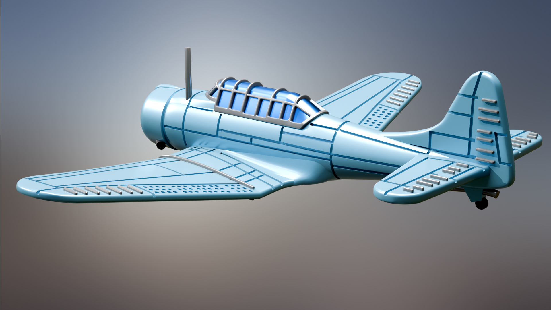 Douglas SBD Dauntless (US, WW2) by Wargame3D - Wargaming3D