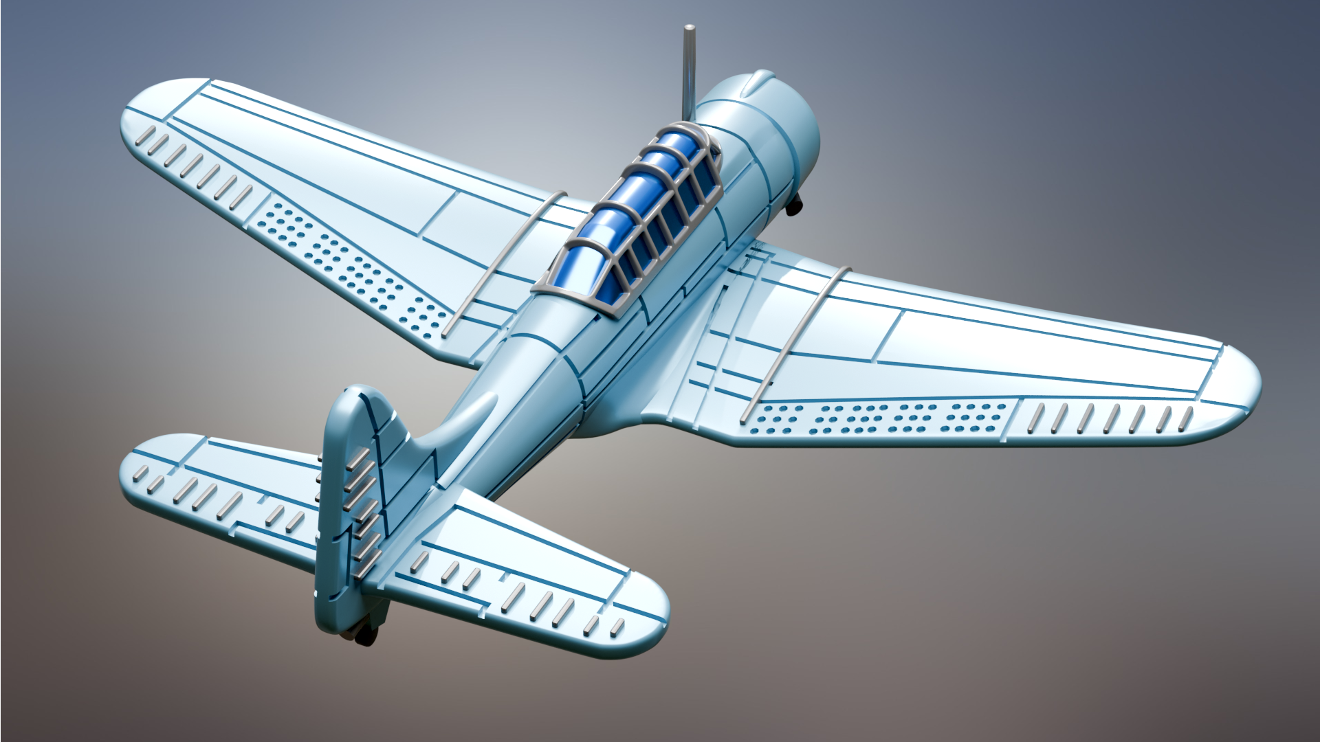 Douglas SBD Dauntless (US, WW2) by Wargame3D - Wargaming3D