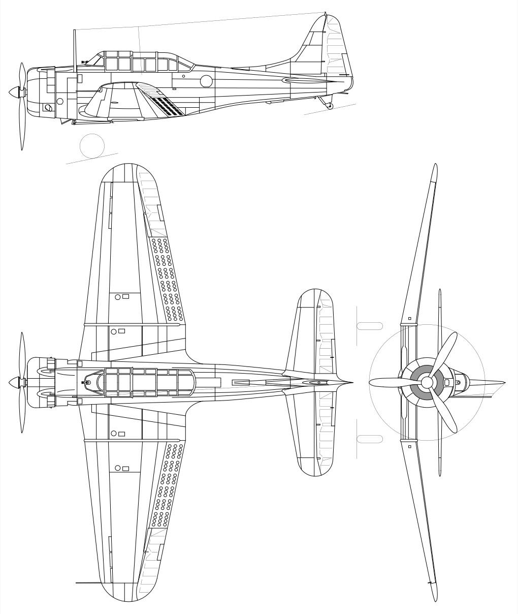 Douglas SBD Dauntless (US, WW2) by Wargame3D - Wargaming3D