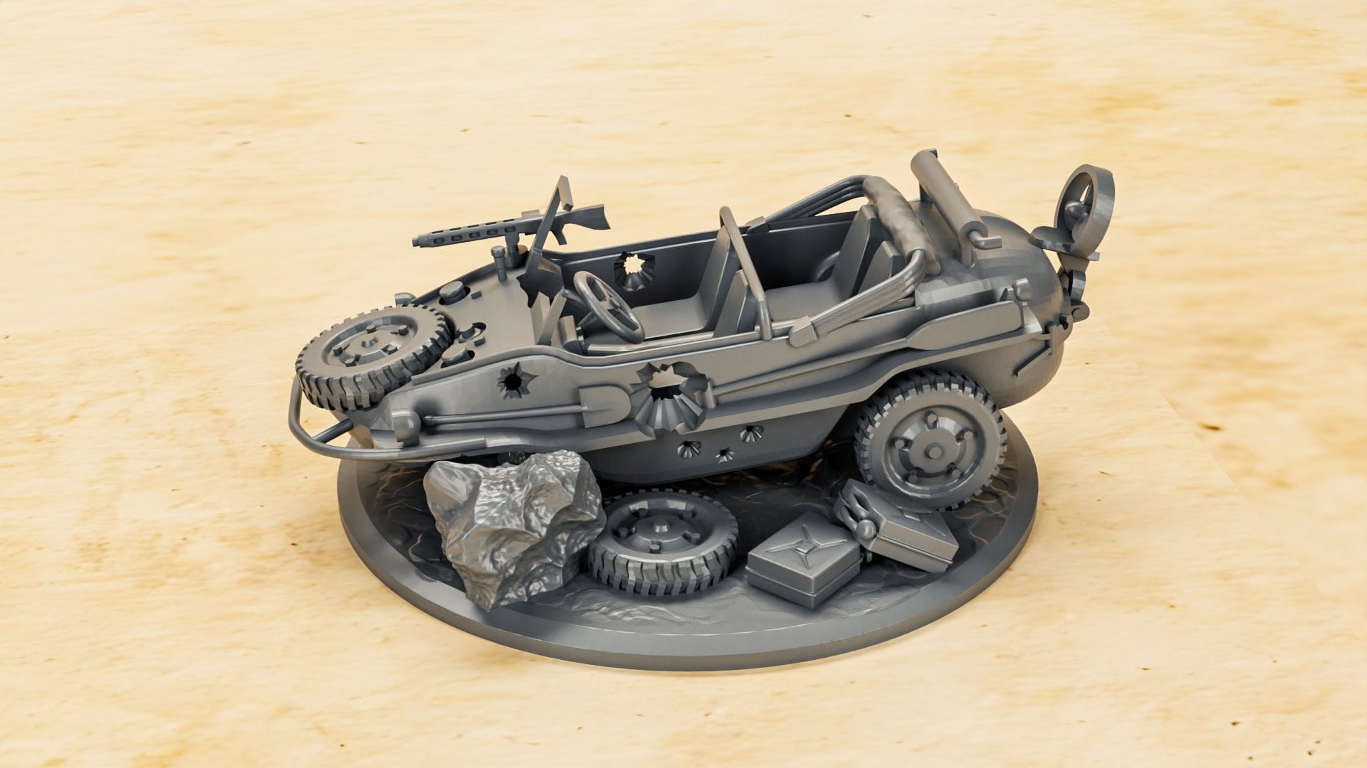 VW Schwimmwagen (damaged+not damaged) - Objective marker#44 for Bolt ...