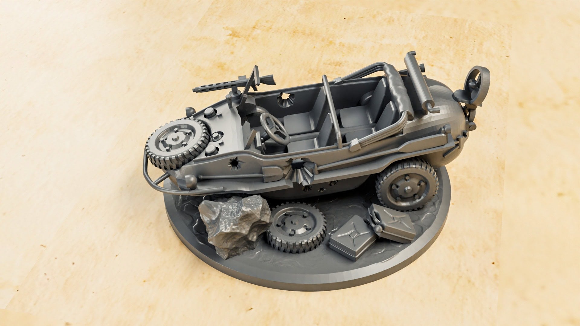 VW Schwimmwagen (damaged+not damaged) - Objective marker#44 for Bolt ...