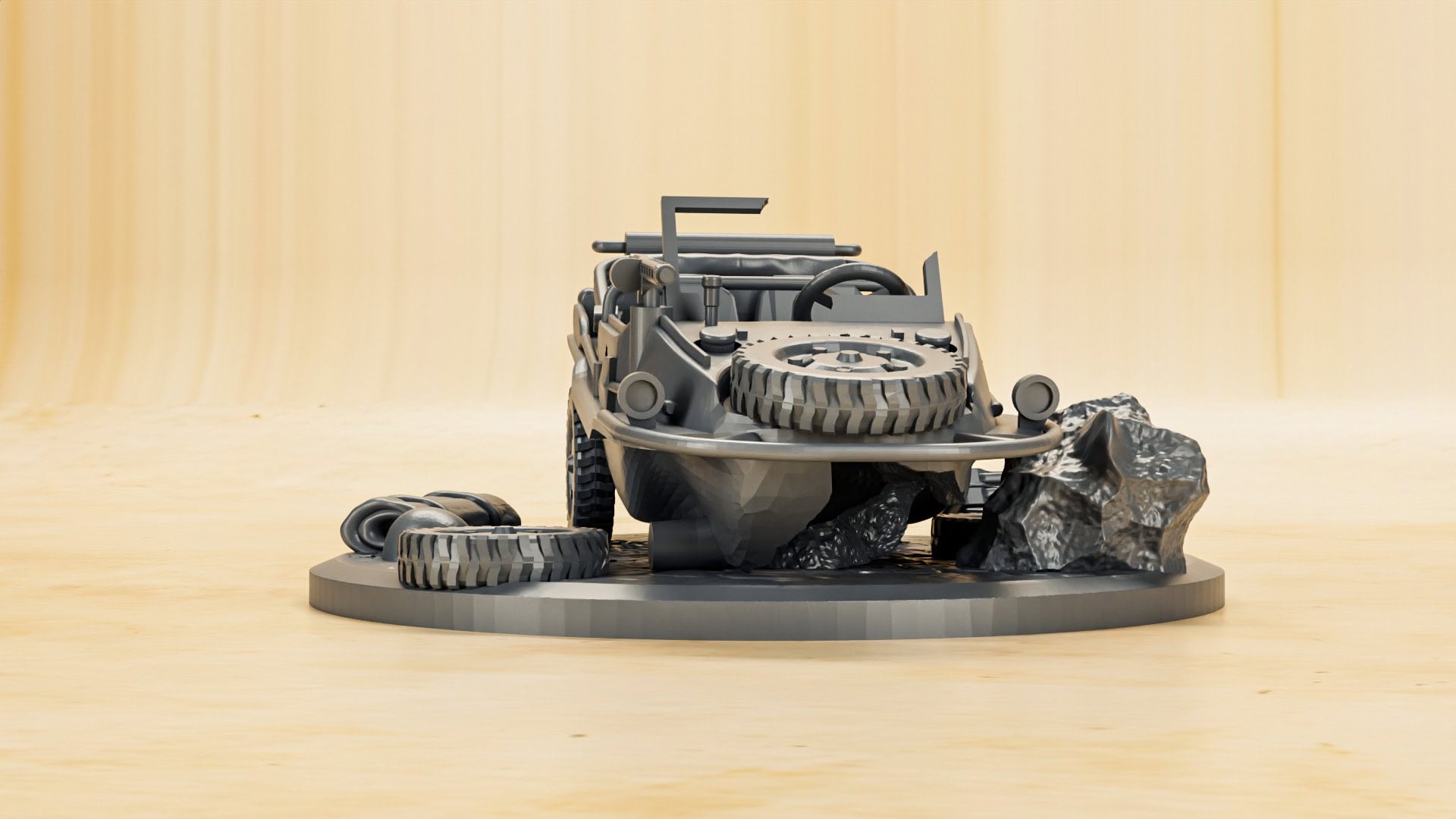VW Schwimmwagen (damaged+not damaged) - Objective marker#44 for Bolt ...