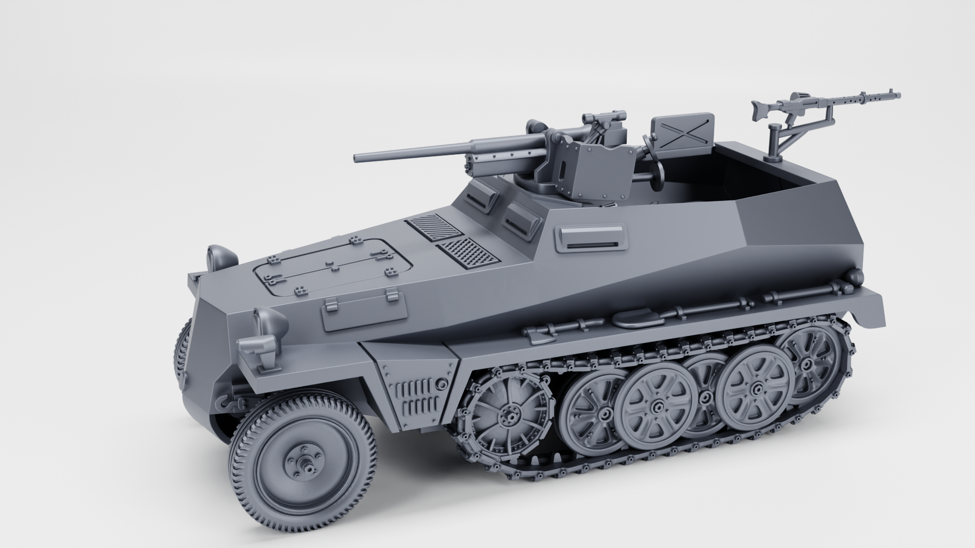 Half-track Sd.Kfz.250/10 (37mm Pak) (Germany, WW2) by Wargame3D ...