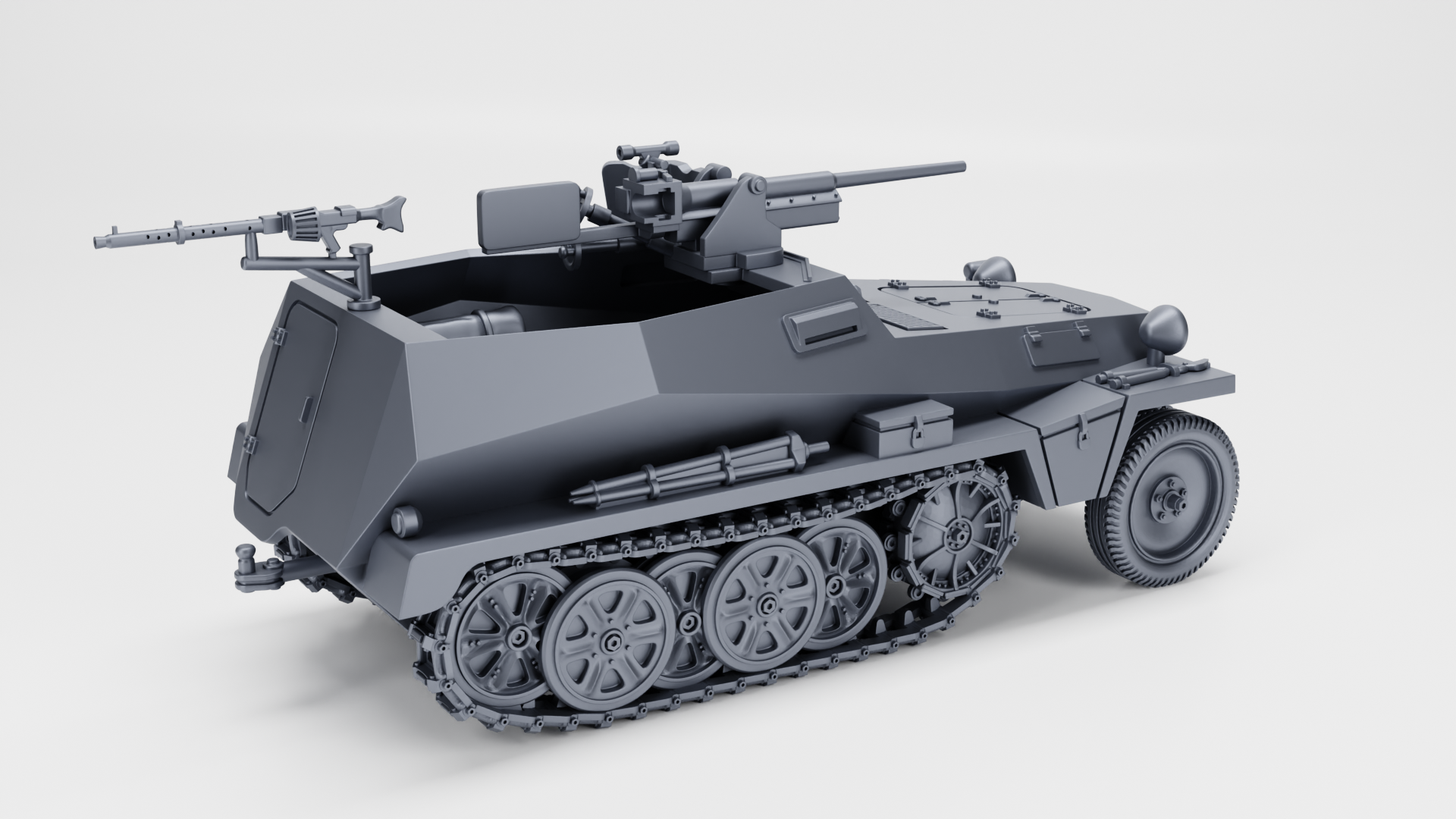 Half-track Sd.Kfz.250/10 (37mm Pak) (Germany, WW2) by Wargame3D ...