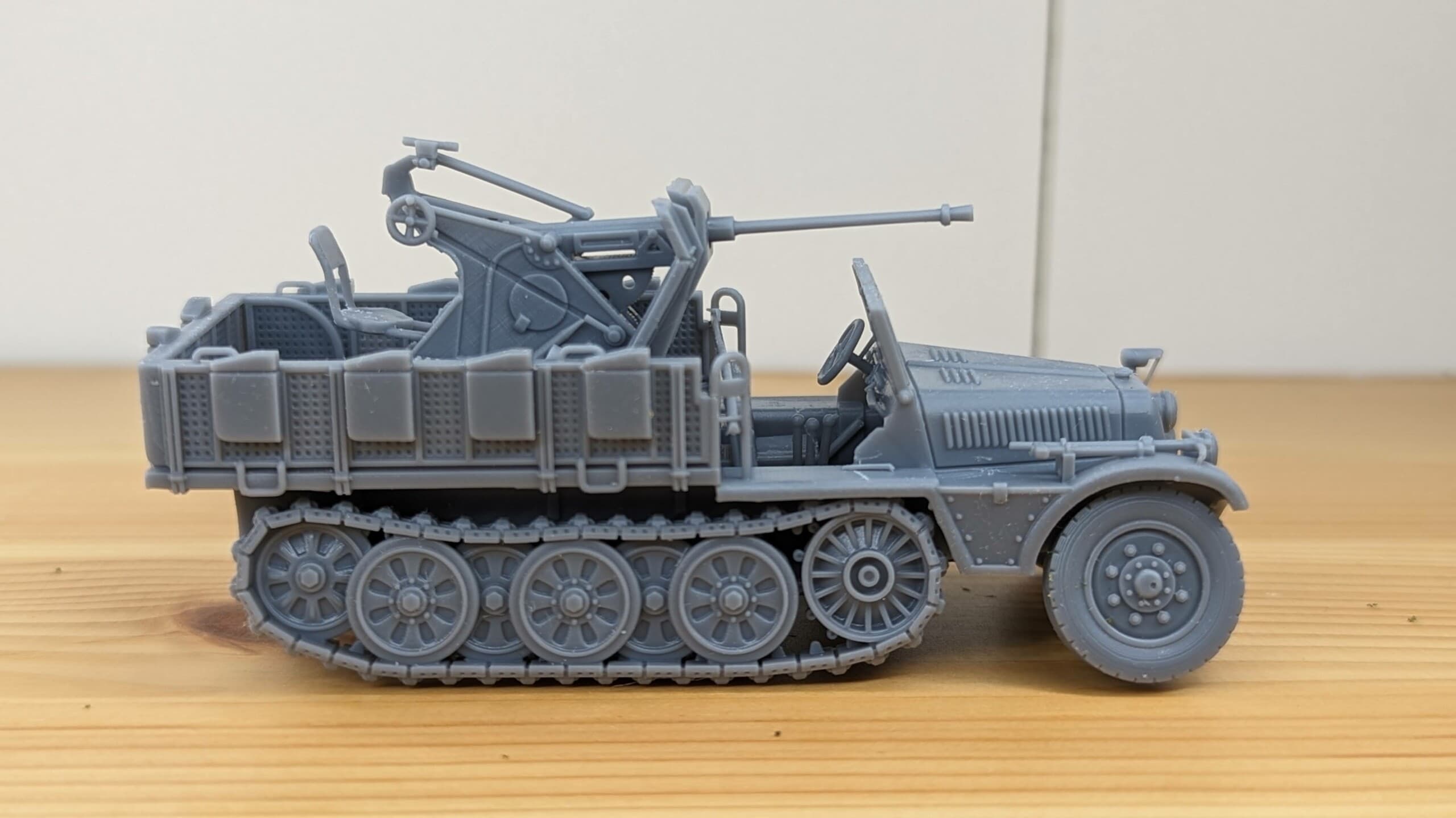 Half-track Sd.Kfz.10/4 with 2cm Flak 30 + Crewmen (Germany, WW2) by ...