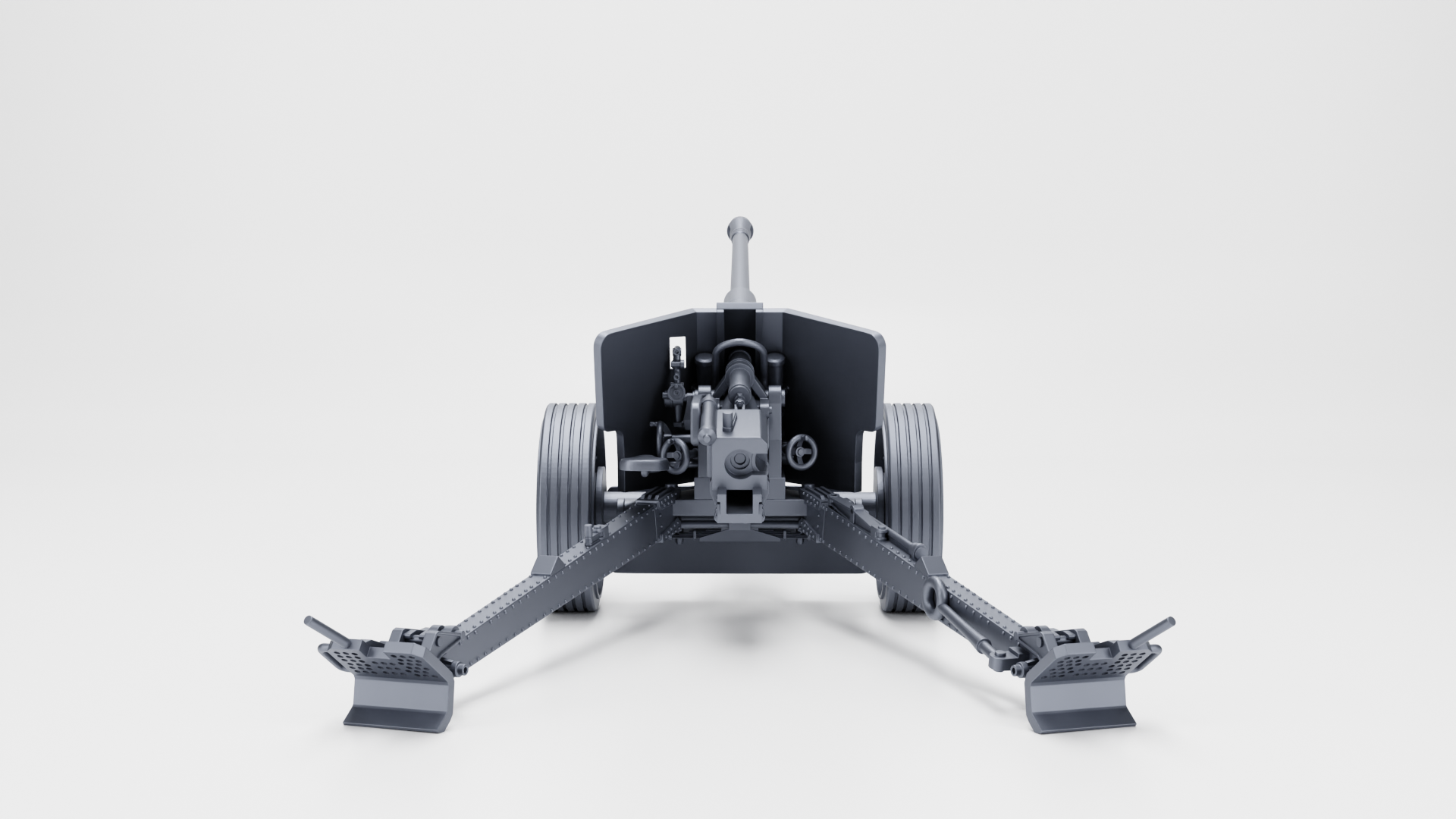 Pak 43/41 - 8.8cm (Pak43 Scheuntor) (Germany, WW2) by Wargame3D ...