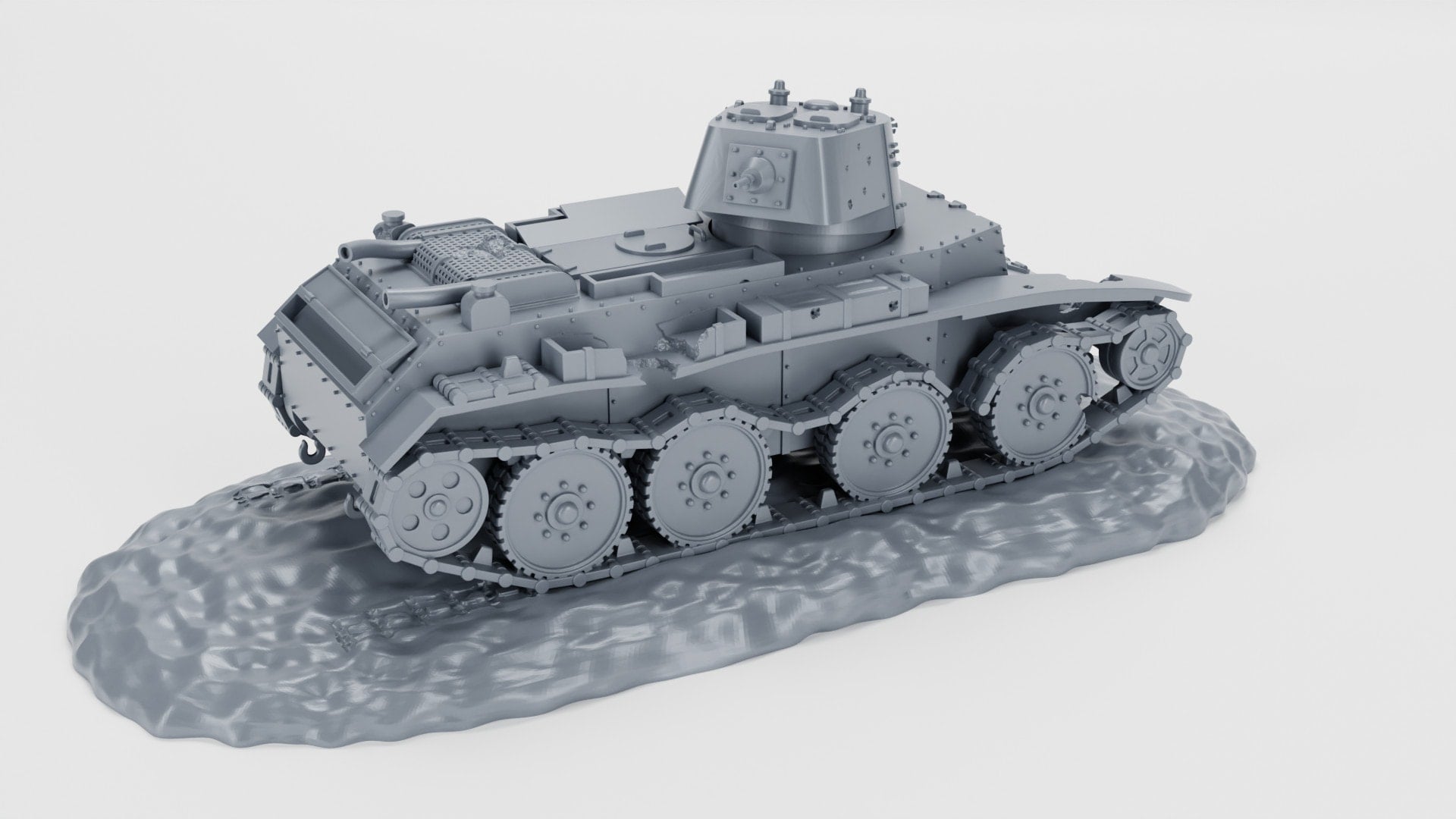 Destroyed Cavalry Tank BT-7 (USSR, WW2) by Wargame3D - Wargaming3D