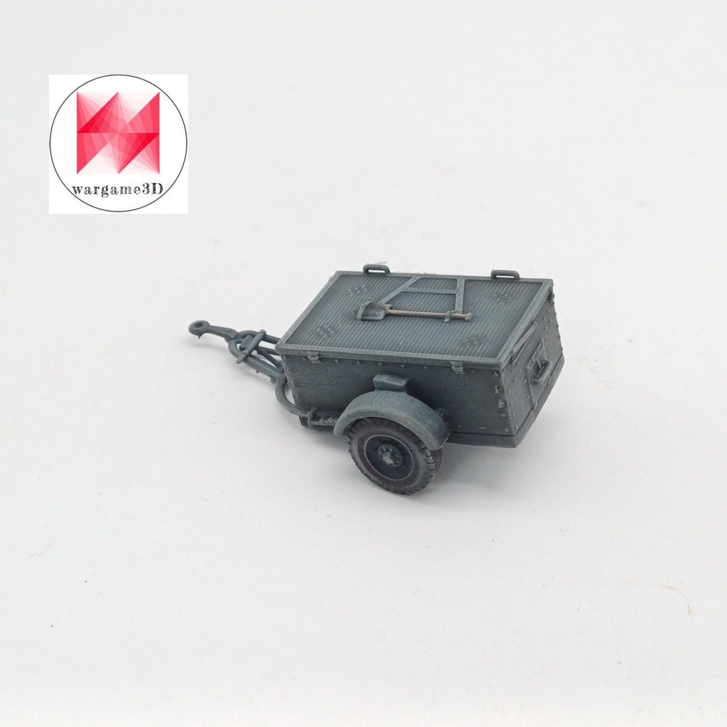Steyr 1500 with Drilling MG151 with Sd Ah 51 ammo trailer (Germany, WW2 ...