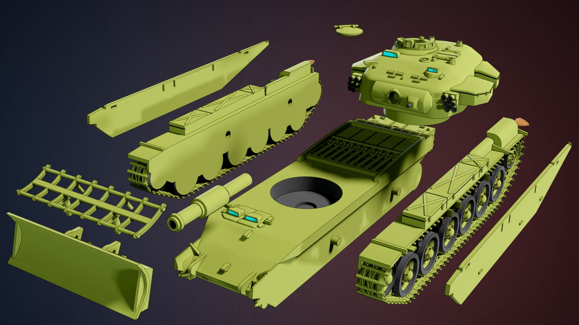FV 4003 Centurion Mk.5 AVRE 165 (UK, 1963 year) by Wargame3D - Wargaming3D