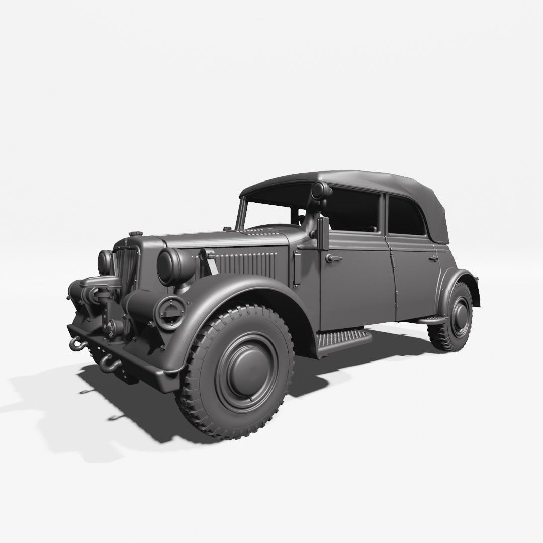 Horch 901/40 (Kfz.21) (Rommel car) (Germany, WW2) by Wargame3D ...
