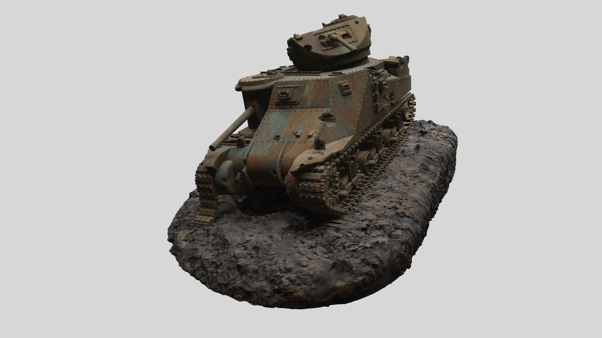 Destroyed M3 Lee Medium Tank (US, WW2) by Wargame3D - Wargaming3D