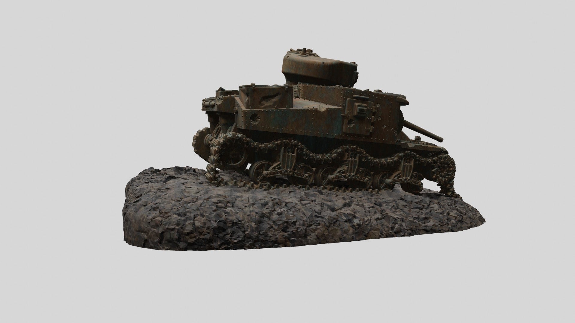 Destroyed M3 Lee Medium Tank (US, WW2) by Wargame3D - Wargaming3D