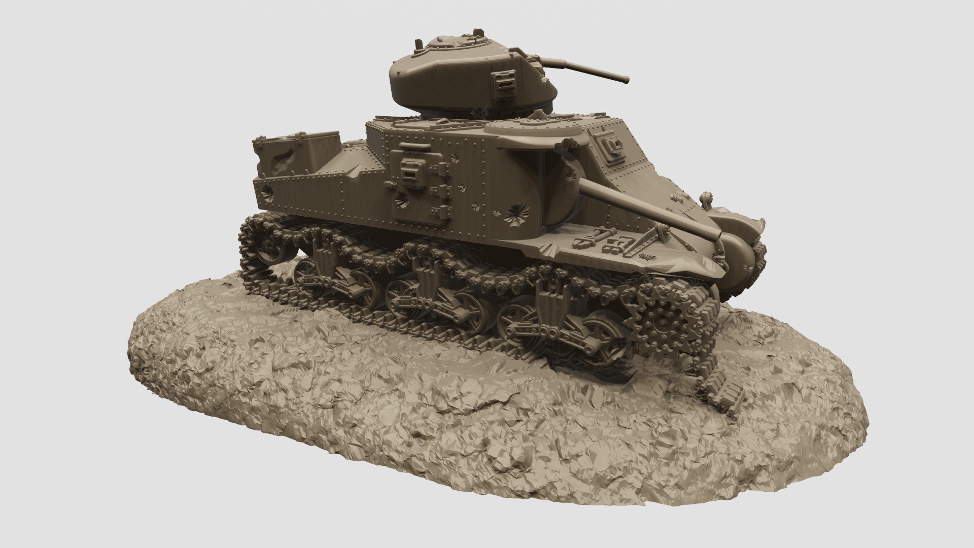 Destroyed M3 Lee Medium Tank (US, WW2) by Wargame3D - Wargaming3D