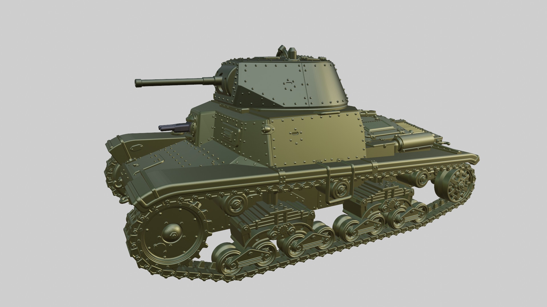 Carro Armato M15/42 (Italy, medium tank, WW2) by Wargame3D - Wargaming3D