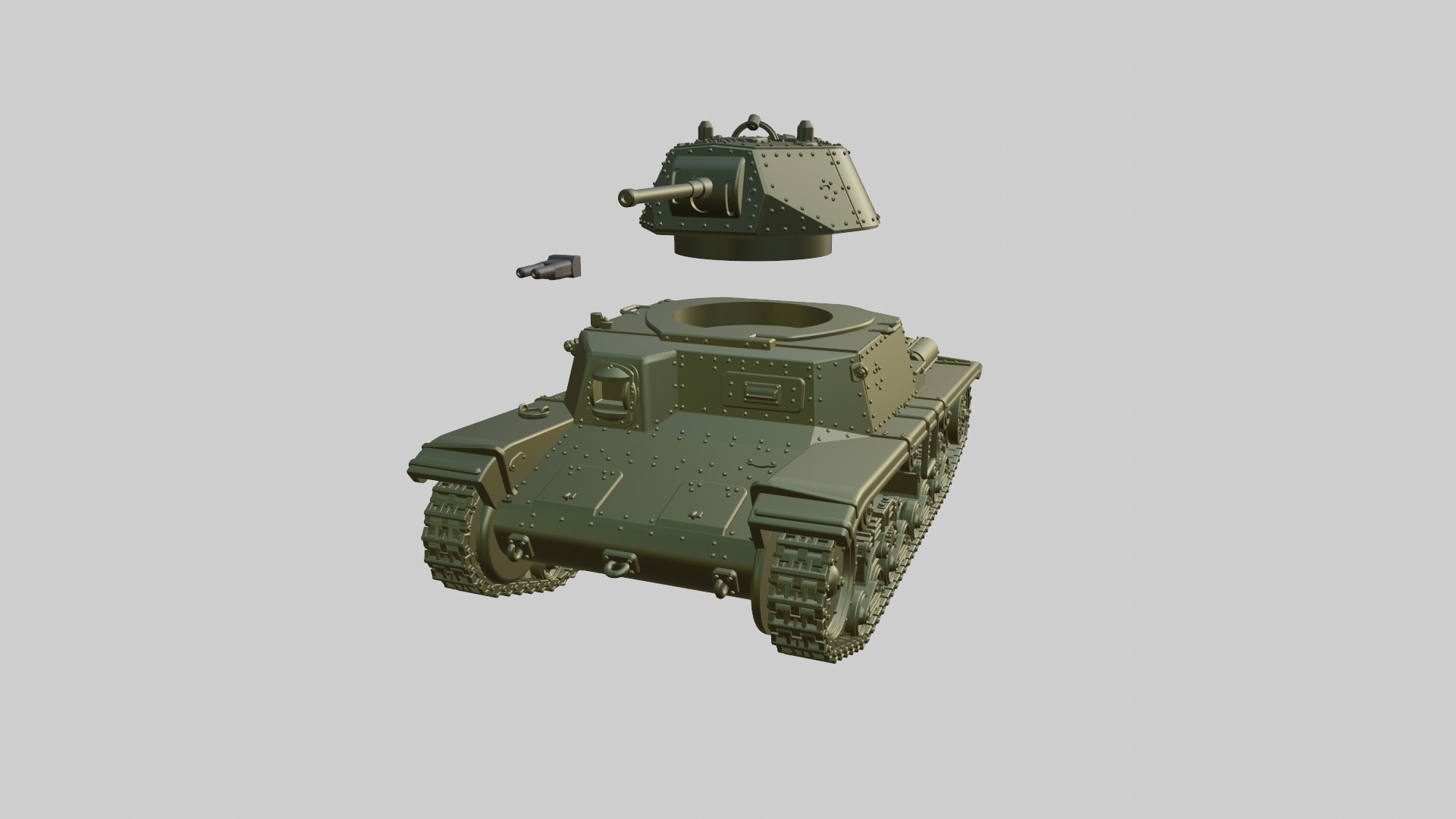 Carro Armato M15/42 (Italy, medium tank, WW2) by Wargame3D - Wargaming3D
