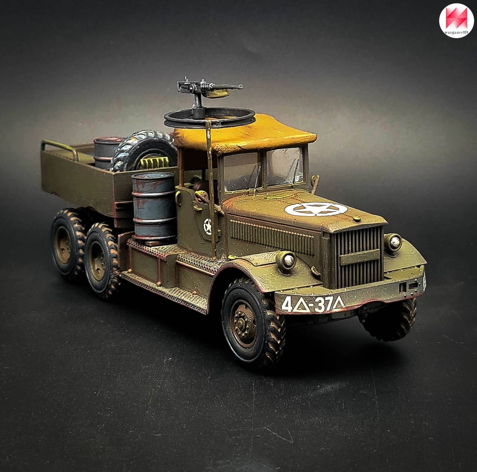 Diamond T980 truck (M20, 12-ton, 6x4) + 12-wheel M9 Rogers trailer (US ...