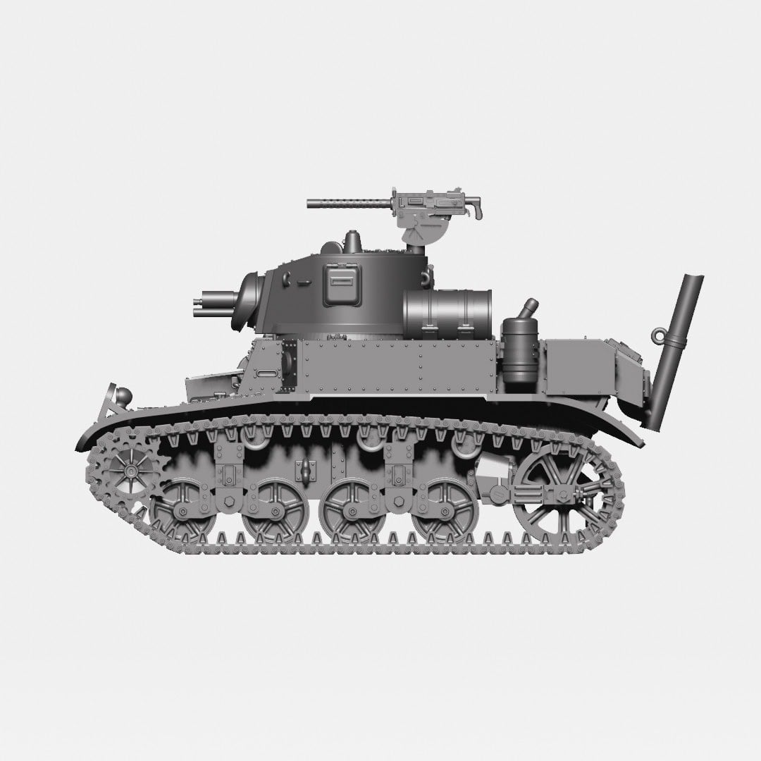 M3A1 Stuart Satan (flamethrower) (US, WW2) by Wargame3D - Wargaming3D