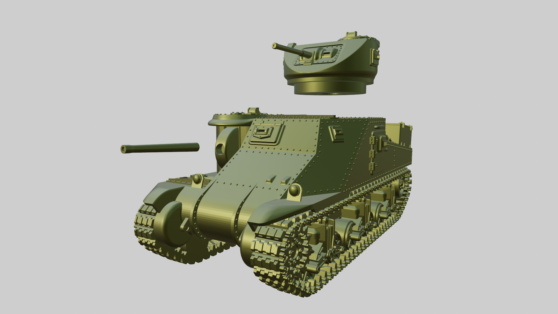 M3 Grant Medium Tank (UK, WW2) by Wargame3D - Wargaming3D
