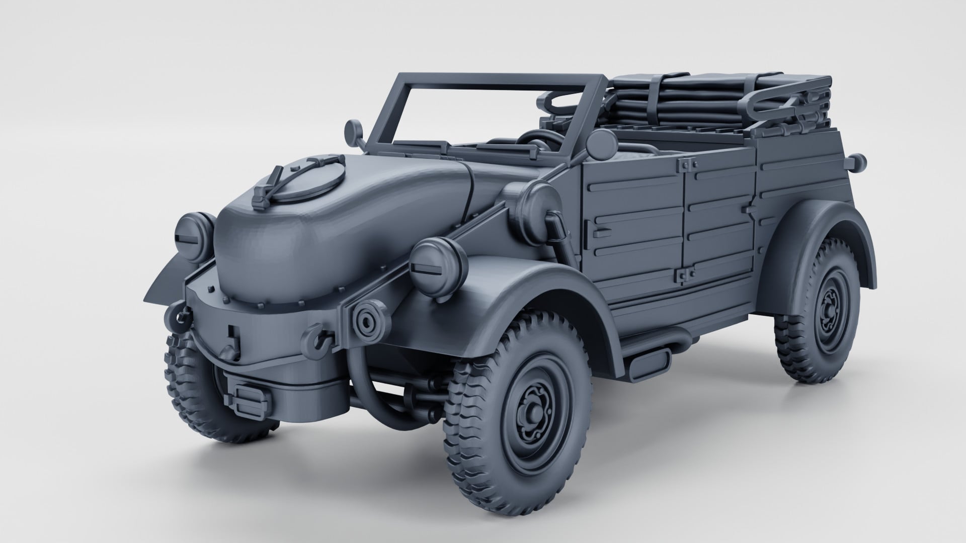 VW Kubelwagen Typ 239 Holzgas (Gas-generator) (Germany, WW2) by ...