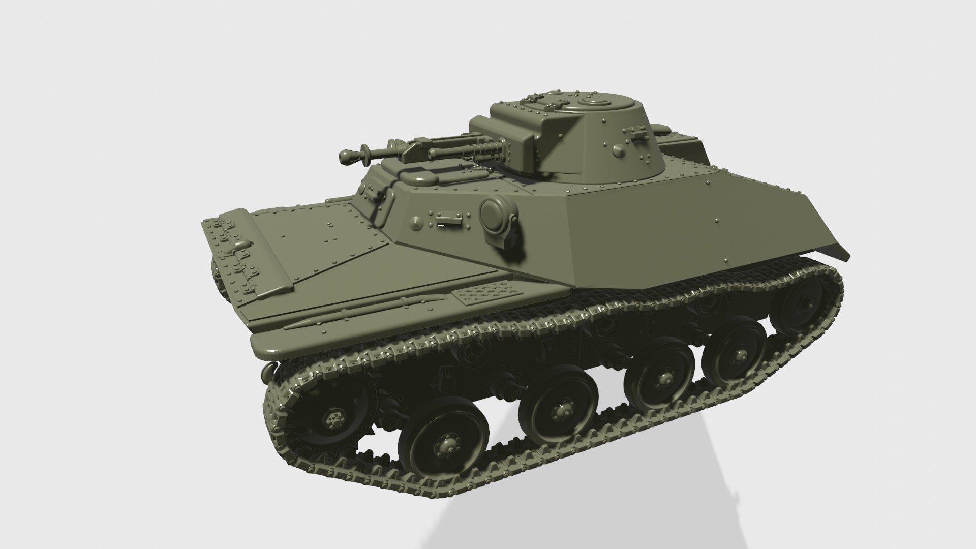 Amphibious Light tank T-40 (USSR, WW2) by Wargame3D - Wargaming3D