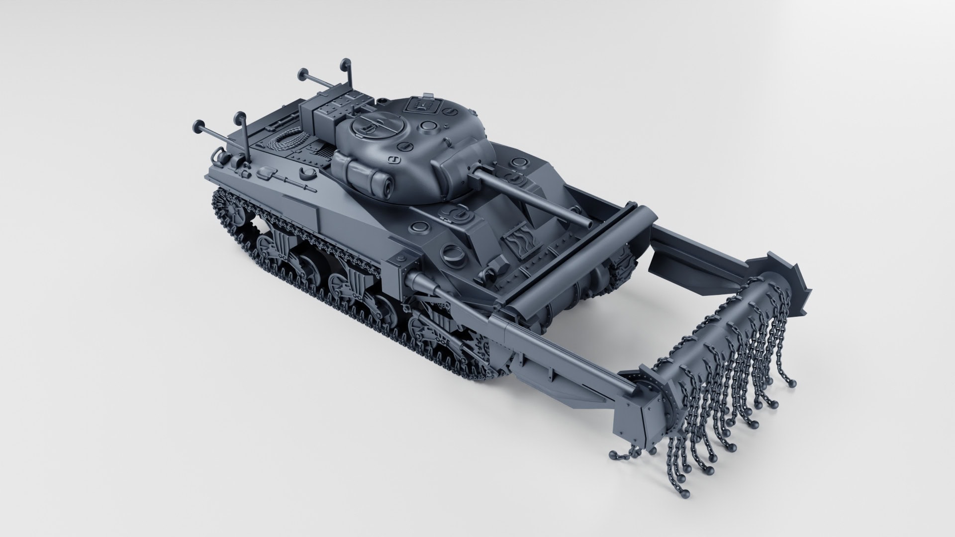 Sherman M4A4 Crab (US, WW2) by Wargame3D - Wargaming3D