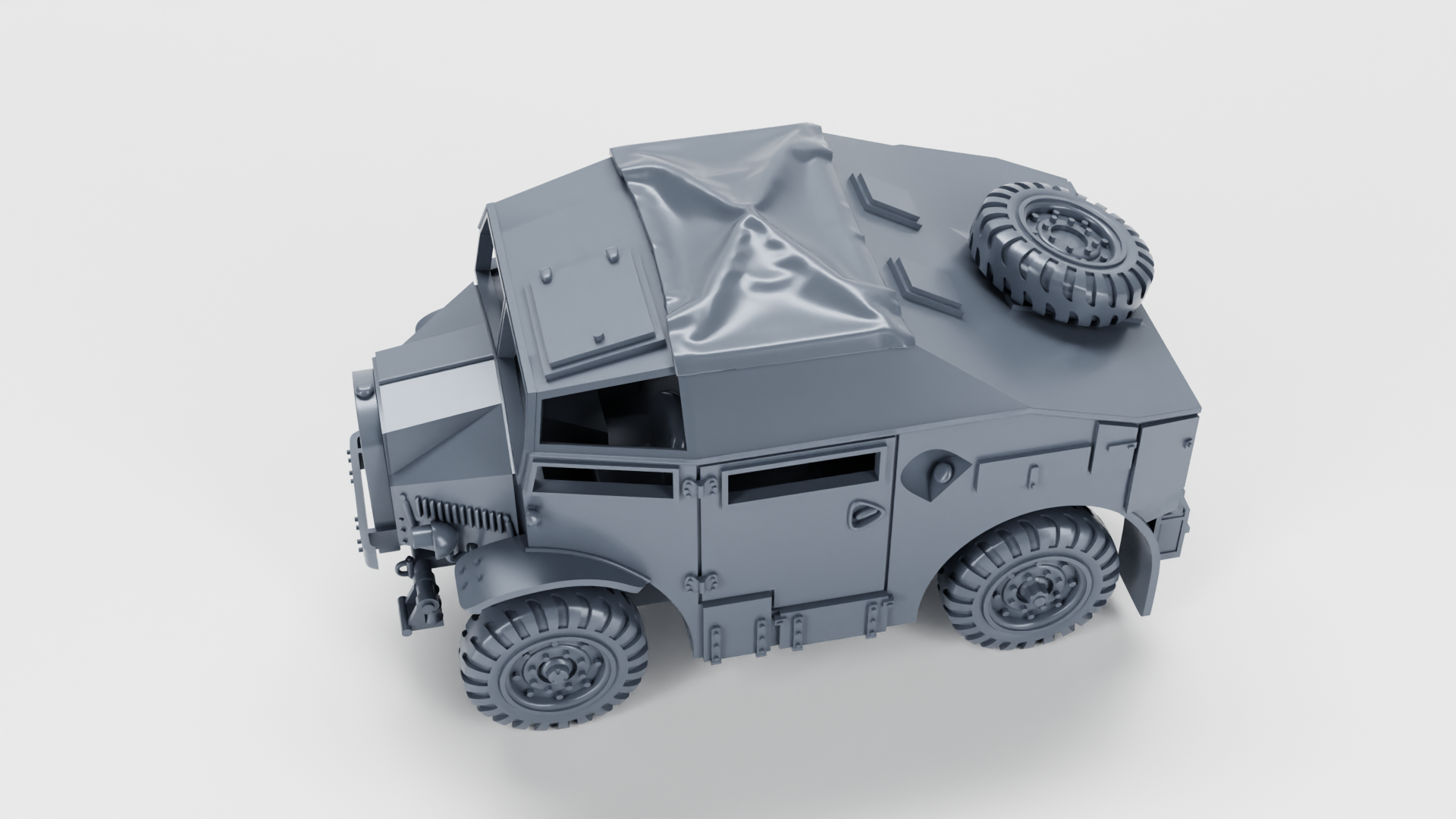 Morris Commercial C8 FAT - Quad ("Beetle-back") (UK, WW2) by Wargame3D ...