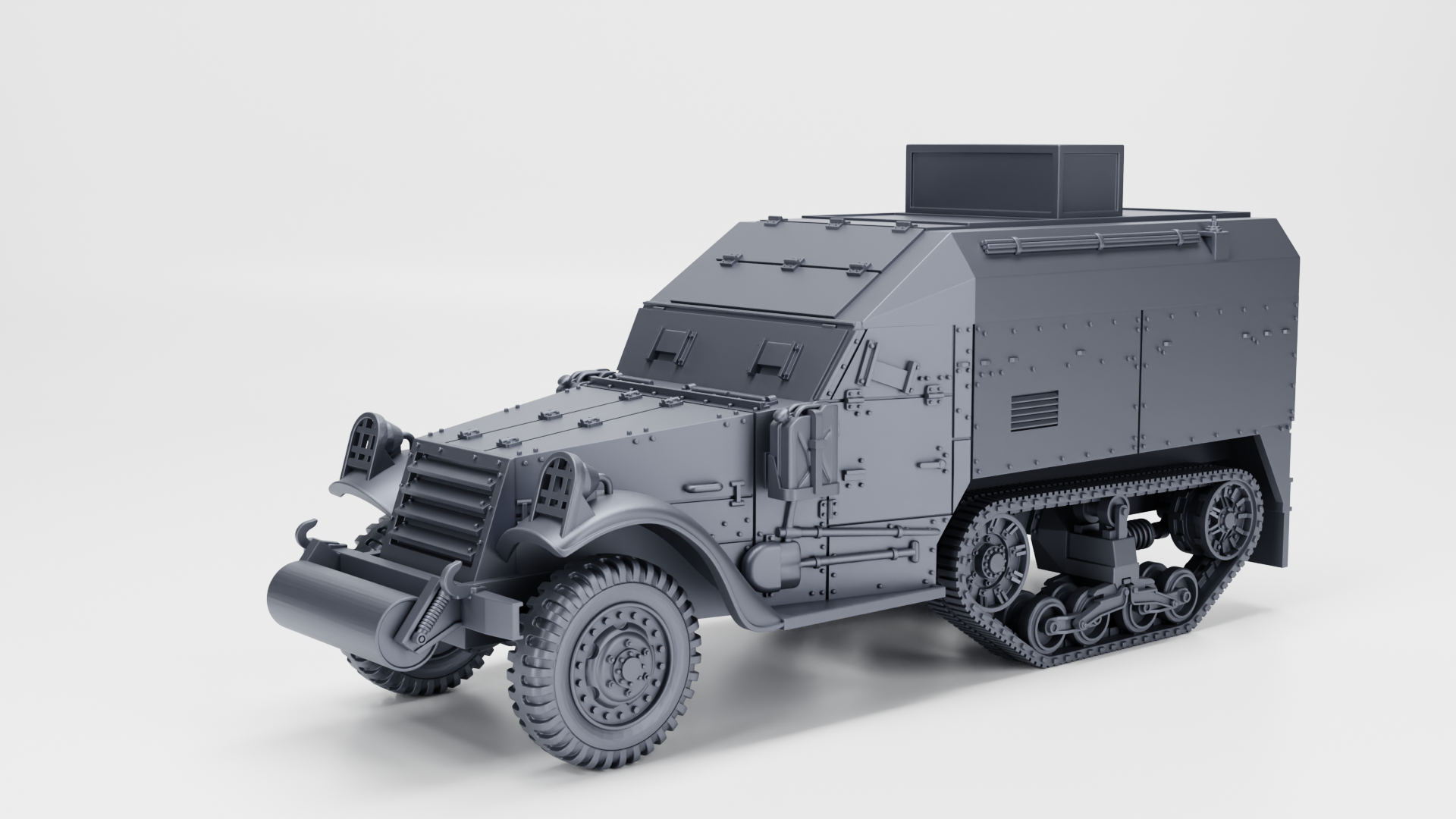 M3 Half-track - Command Version (US, WW2) by Wargame3D - Wargaming3D