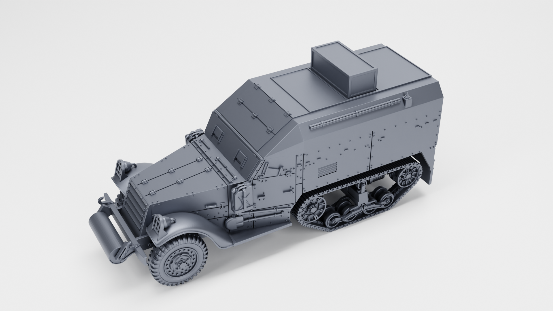 M3 Half-track - Command Version (US, WW2) by Wargame3D - Wargaming3D
