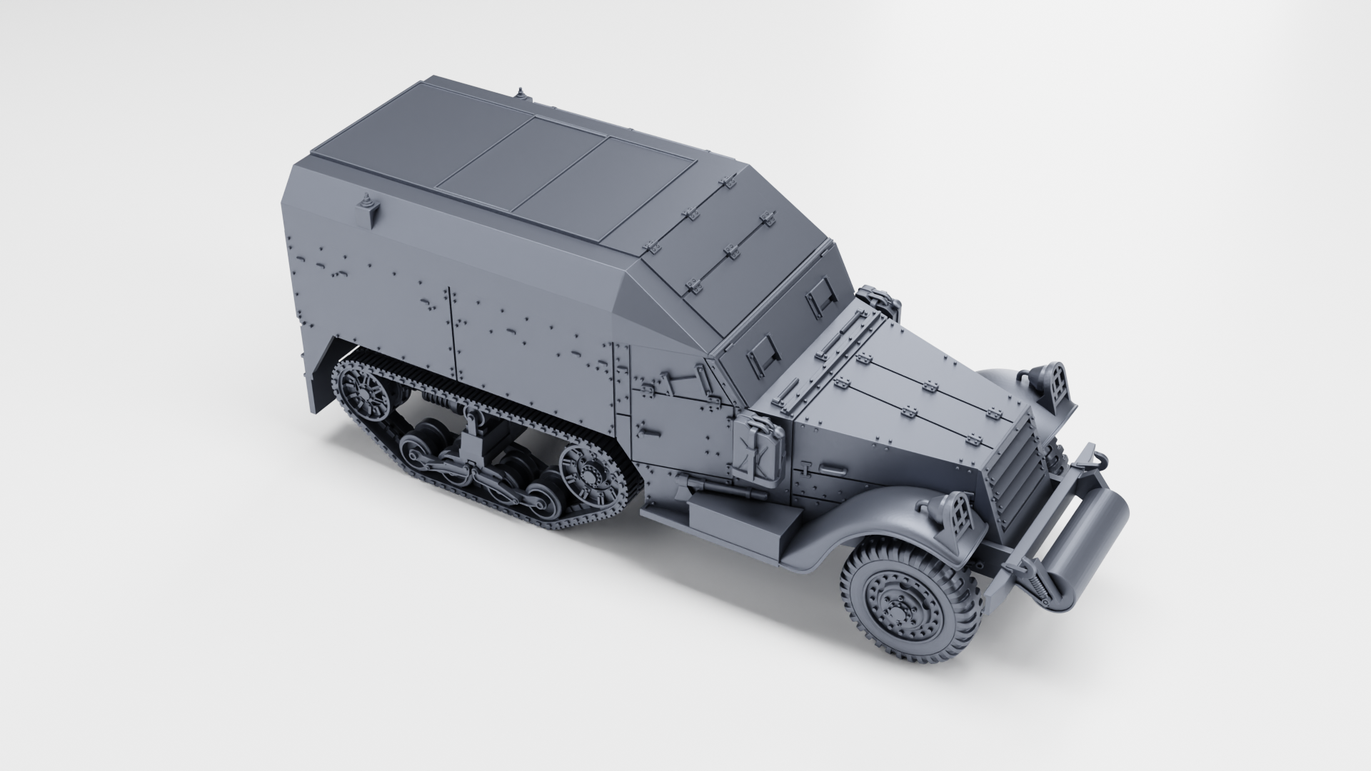 M3 Half-track - Command Version (US, WW2) by Wargame3D - Wargaming3D