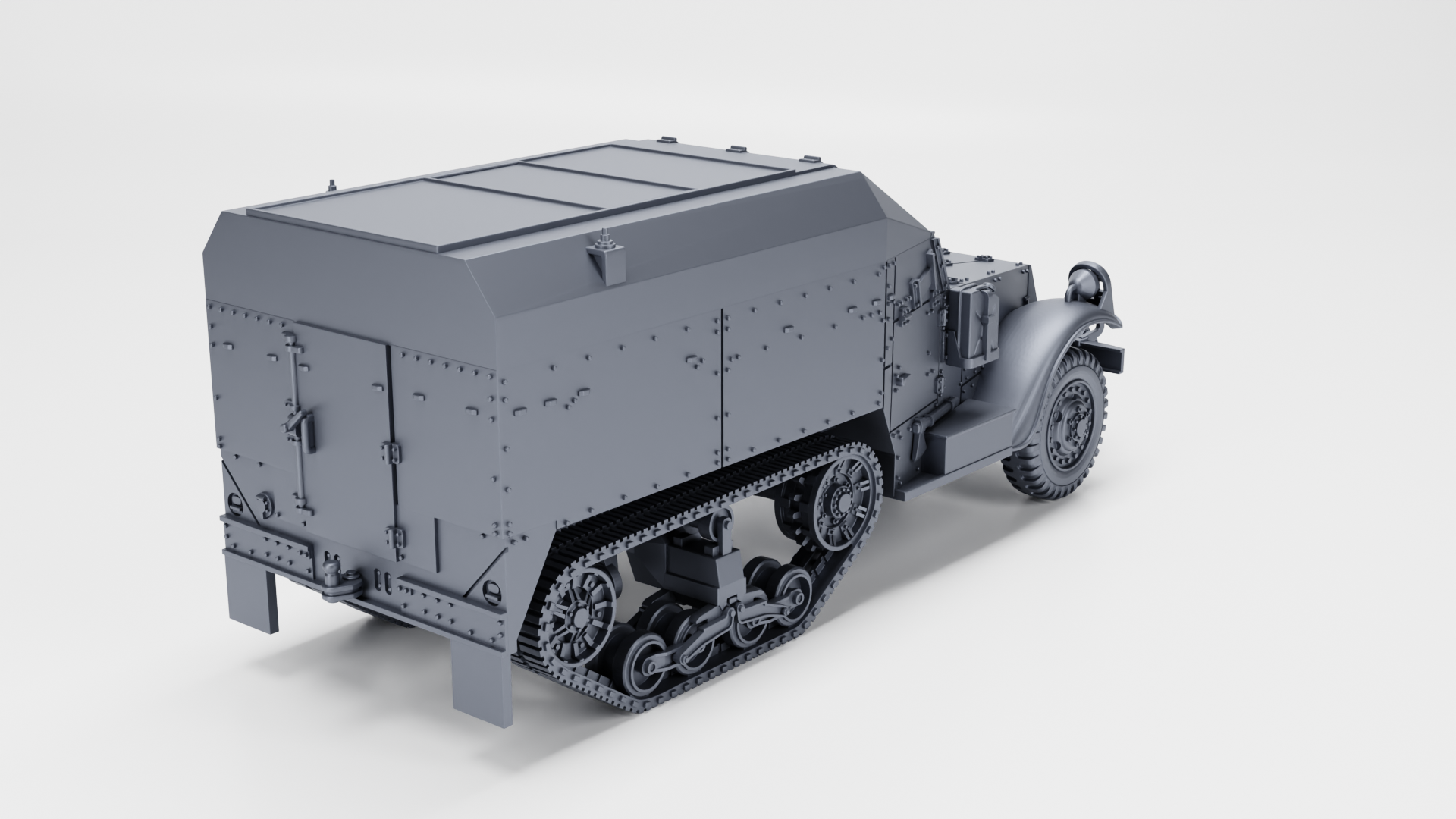 M3 Half-track - Command Version (US, WW2) by Wargame3D - Wargaming3D