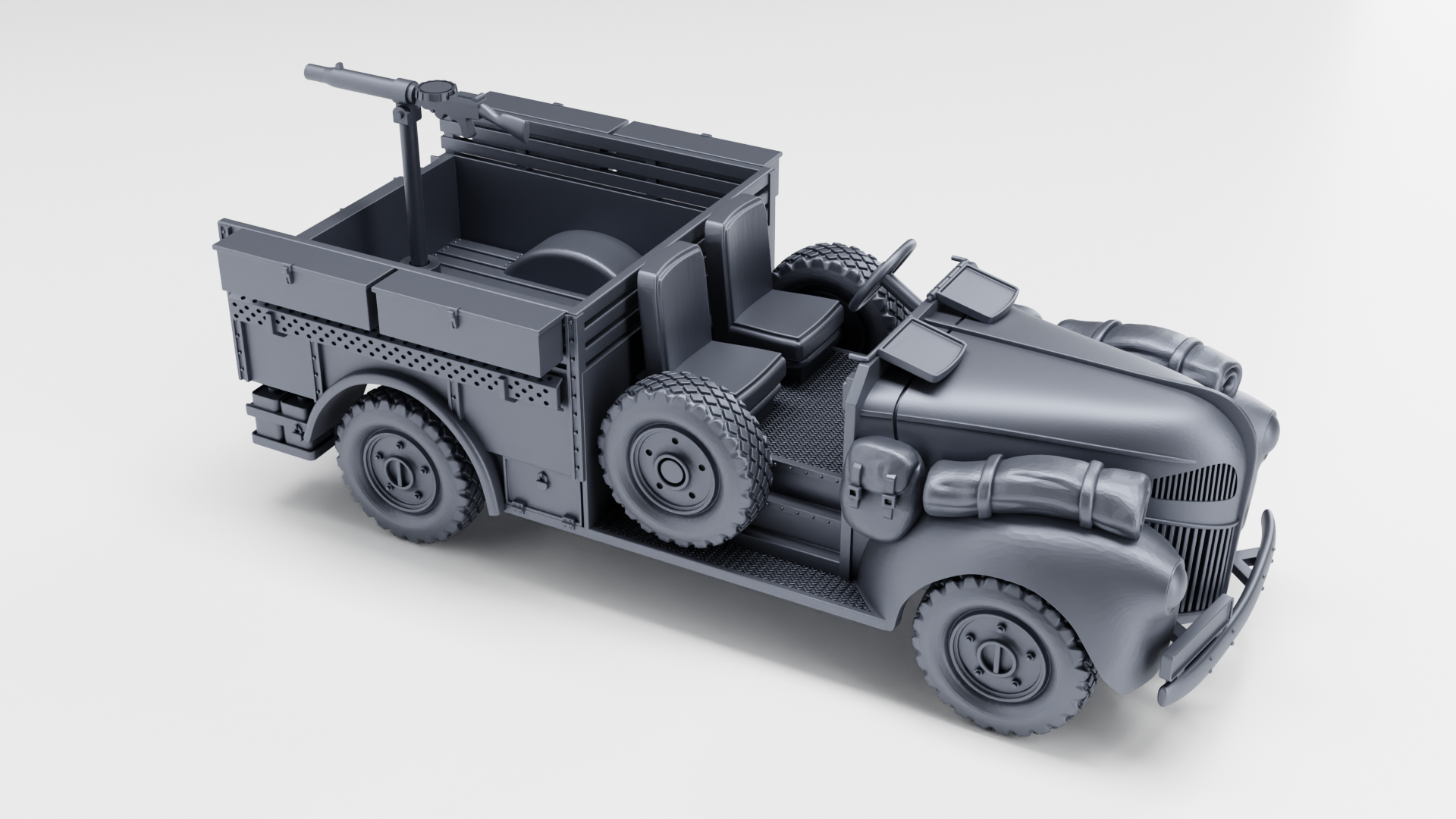 Ford 01 V8 Pick-up, 15-cwt LRDG (4x2) (US, WW2) by Wargame3D - Wargaming3D