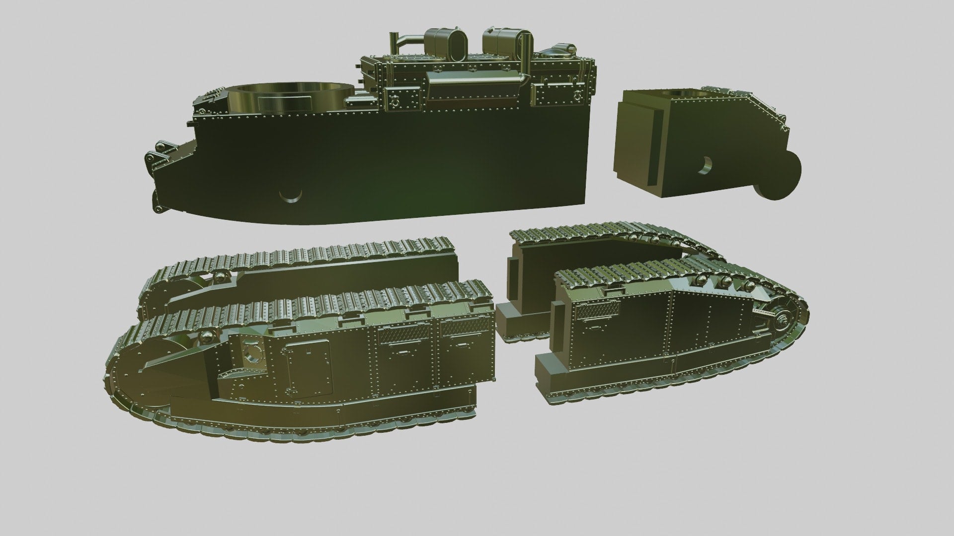 Super Heavy Tank Char 2C + Char 2C Normandie version (France, WW2) by ...