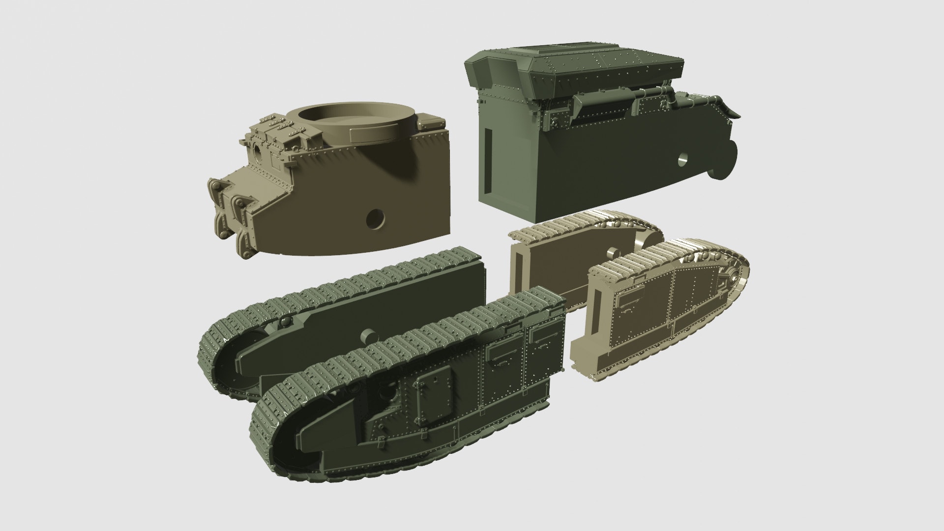 Super Heavy Tank Char 2C + Char 2C Normandie version (France, WW2) by ...