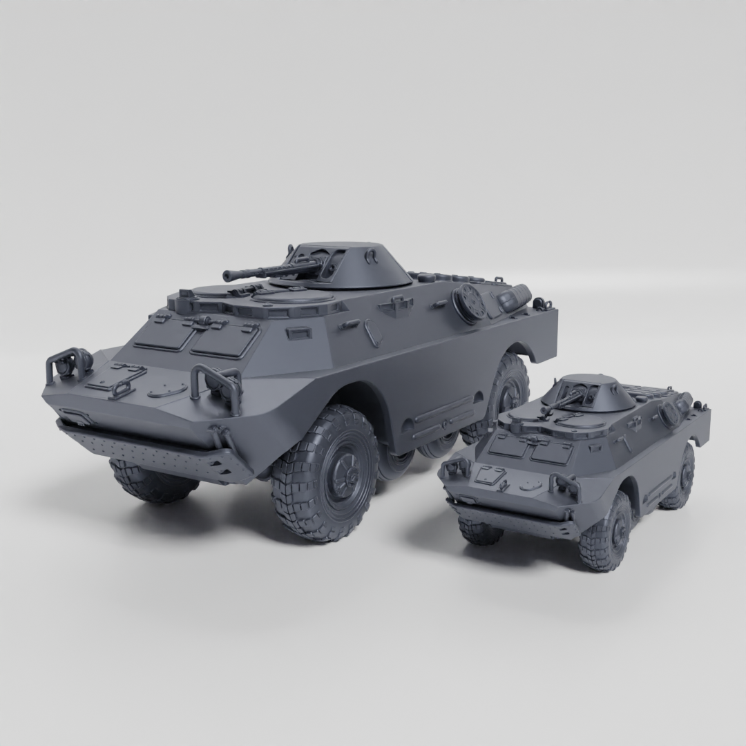 BRDM-2 + BRDM-2 with rocket launcher UB32m (USSR, Cold War) (1:56 and 1 ...