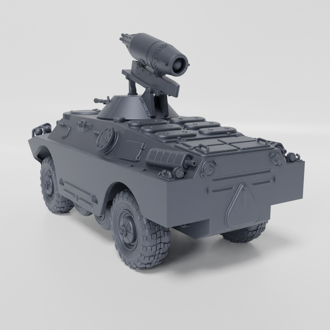 BRDM-2 + BRDM-2 with rocket launcher UB32m (USSR, Cold War) (1:56 and 1 ...