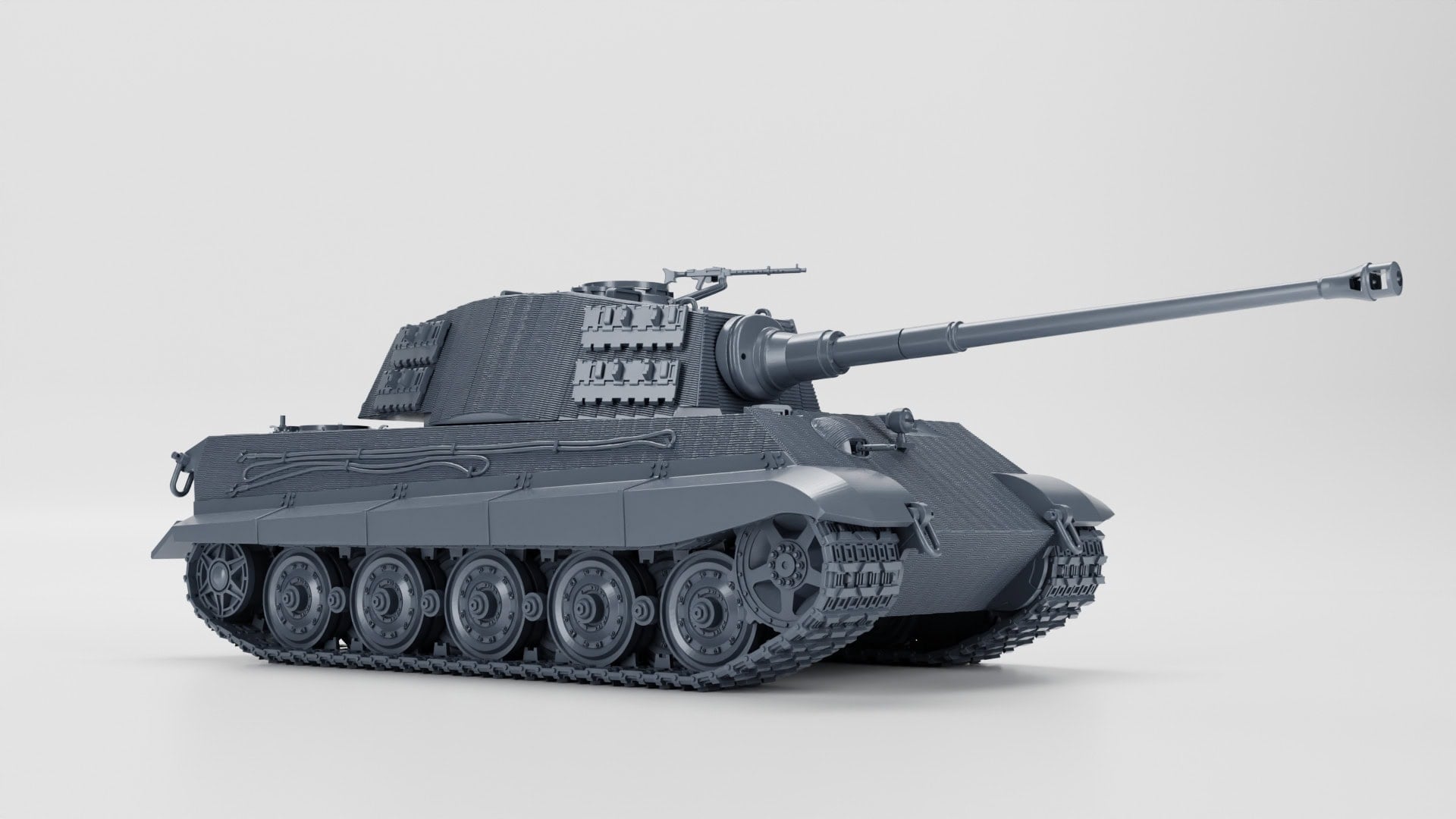 Tiger II Ausf.B Zimmerit (Sd.Kfz.182, King Tiger) Henschel+Porsche ...