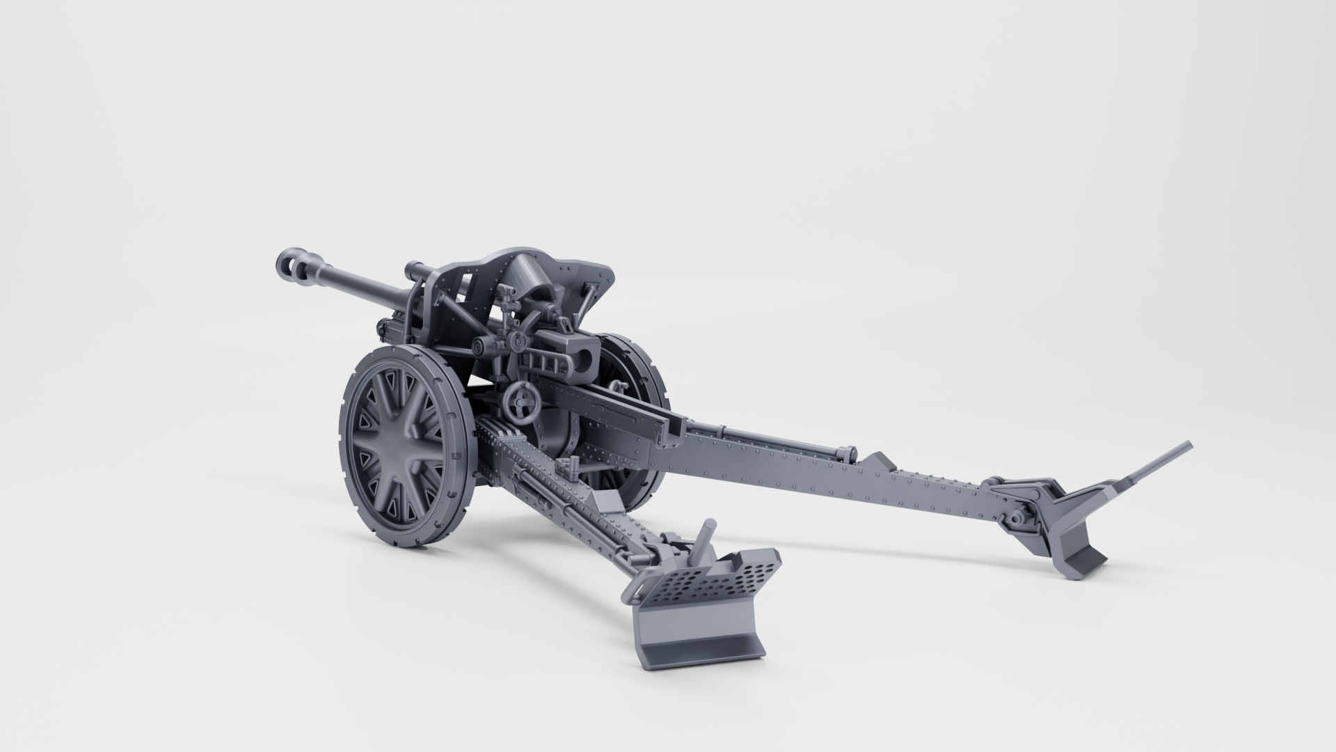 LeFh18 10.5cm light howitzer (Germany, WW2) by Wargame3D - Wargaming3D