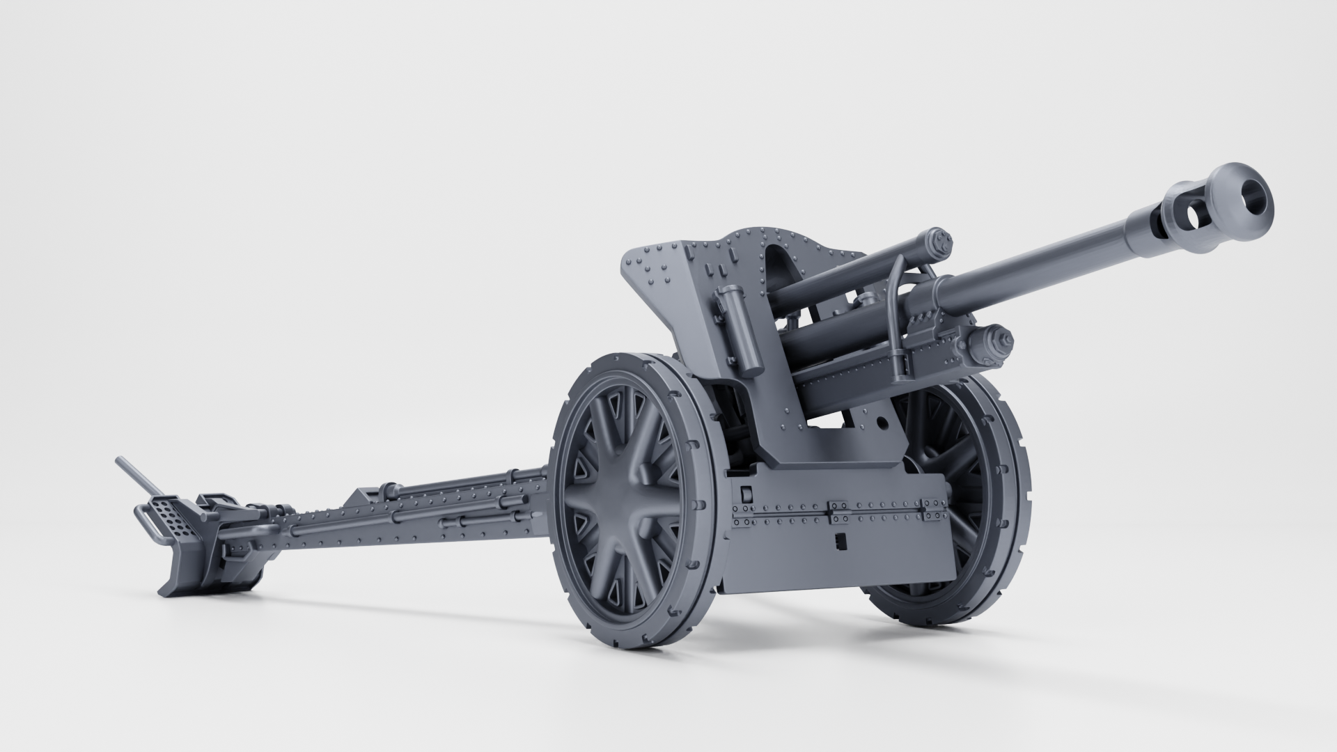 LeFh18 10.5cm light howitzer (Germany, WW2) by Wargame3D - Wargaming3D