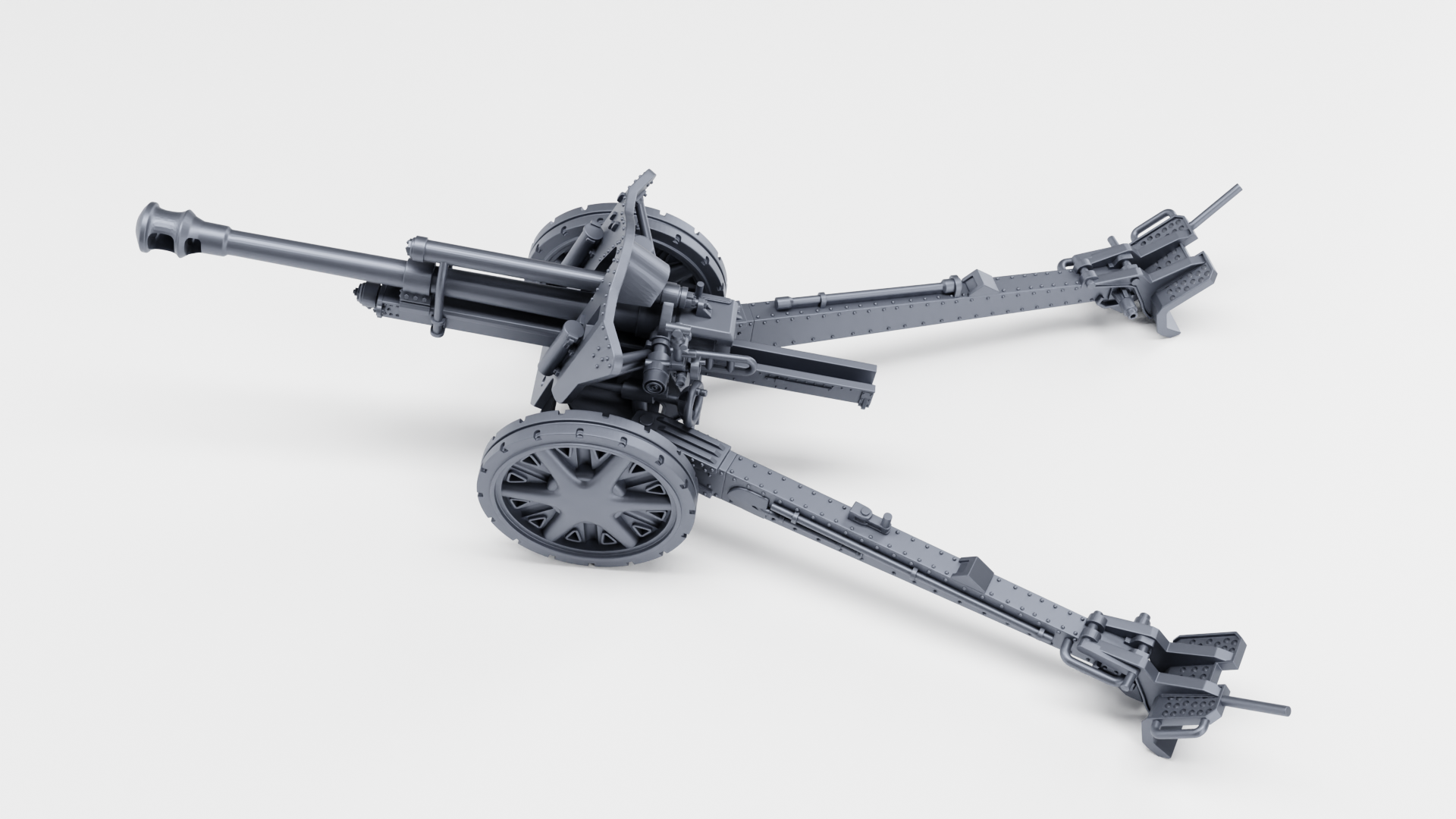 LeFh18 10.5cm light howitzer (Germany, WW2) by Wargame3D - Wargaming3D