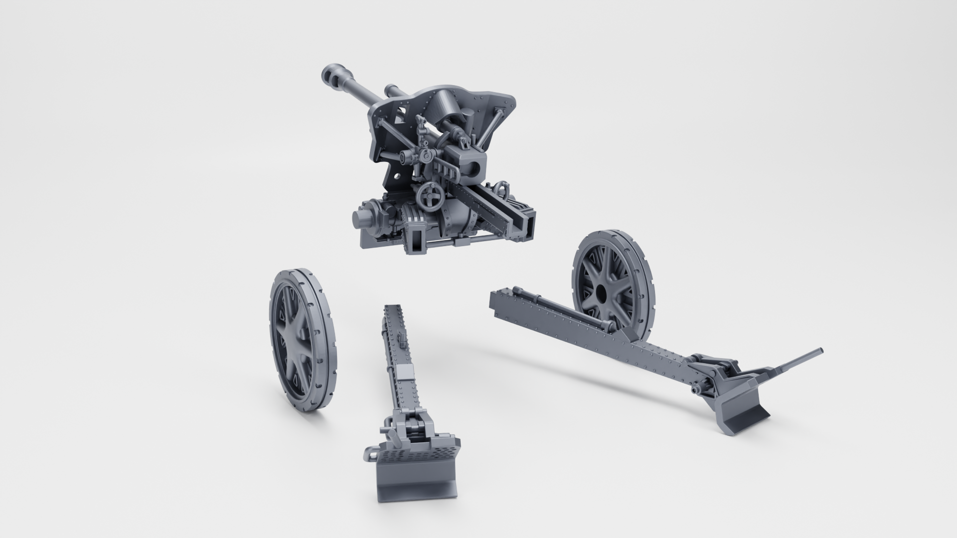 LeFh18 10.5cm light howitzer (Germany, WW2) by Wargame3D - Wargaming3D