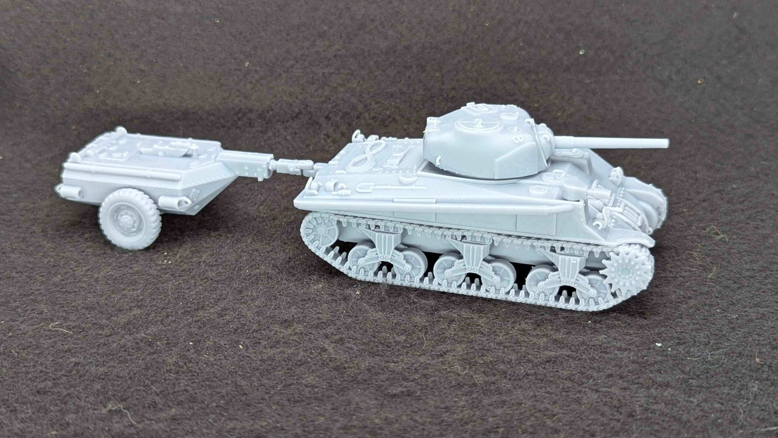 Sherman Crocodile M4A4 + Trailer (US, WW2) by Wargame3D - Wargaming3D