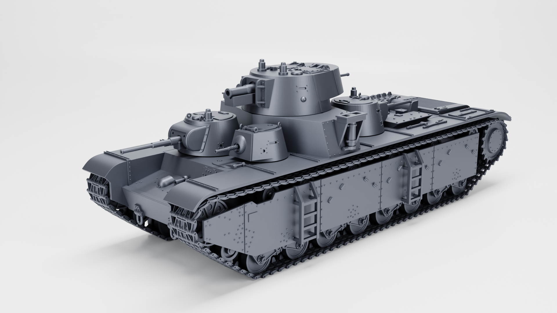 T35 Heavy tank model 1938 (USSR, WW2) by Wargame3D - Wargaming3D